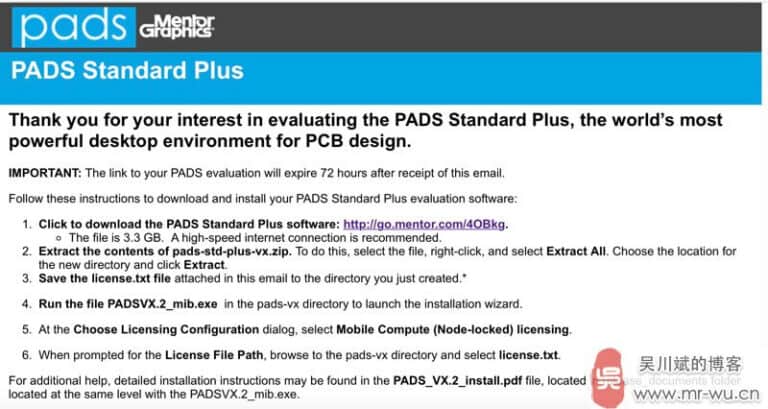 Mentor Pads VX.2 Standard Plus 官方原版下载与安装破解指南 - 吴川斌的博客